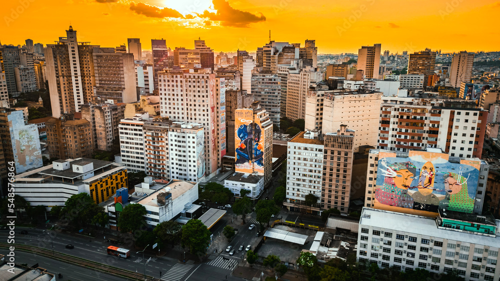 Belo Horizonte Centro Minas Gerais Cidade Capital Metrópole Brasil ...
