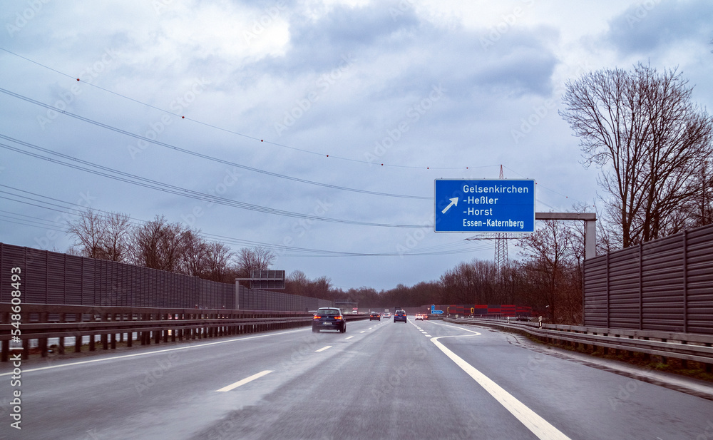 Foto de Autobahns and roads in Germany. Transport routes in North West ...