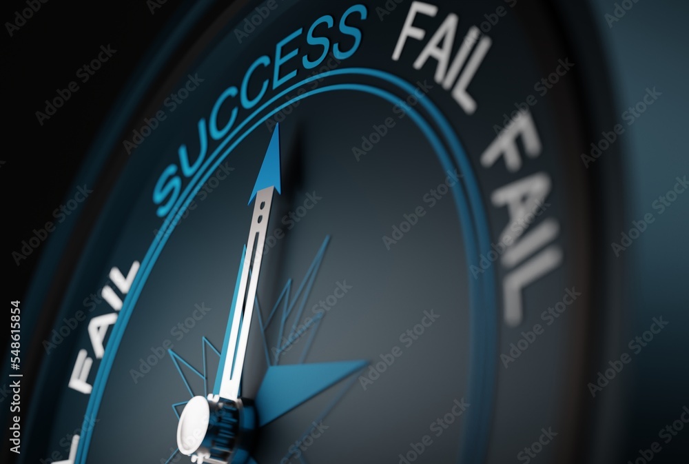 Compass Pointing In The Direction Of Success The Concept Of Winning Achieving Success A