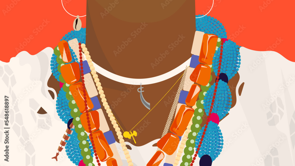 Guias e símbolos do candomblé vector de Stock | Adobe Stock