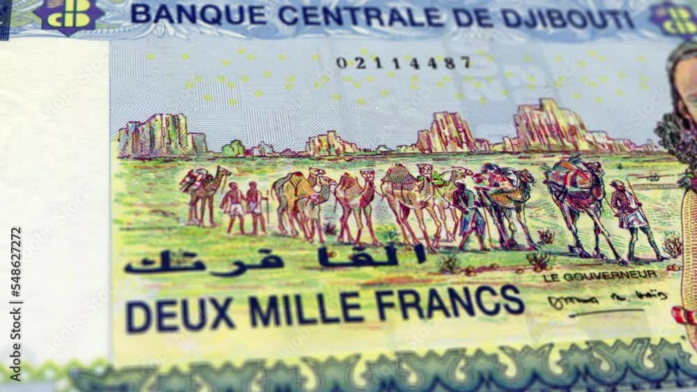 Djibouti Djiboutian Franc 2000 Banknotes, Two Thousand Djiboutian Franc ...