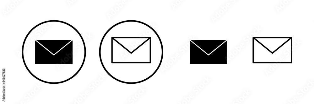 Mail icon vector illustration. email sign and symbol. E-mail icon ...