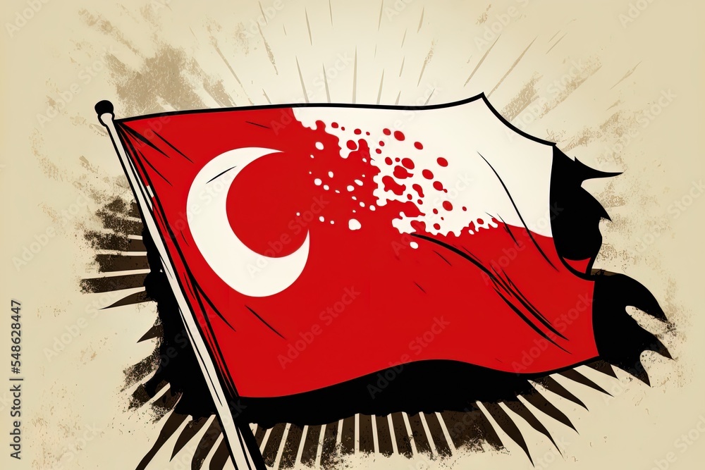 Bahrain National Flag Cartoon 2D Illustrated Illustration Stock ...