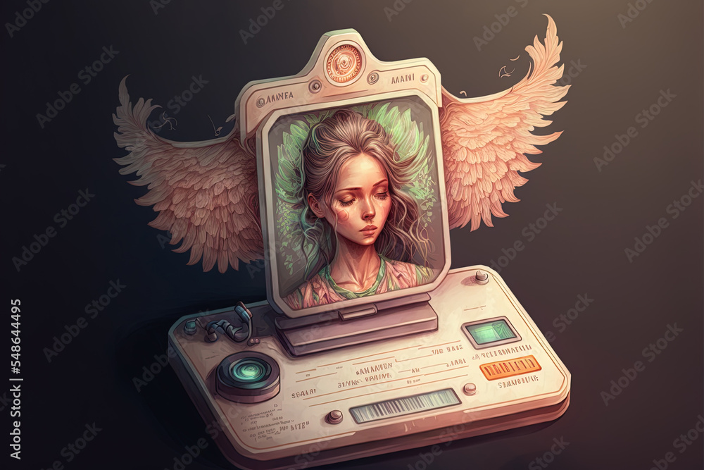 Scanning Identification System. Scan Me. Name Scan. 2D Illustrated ...