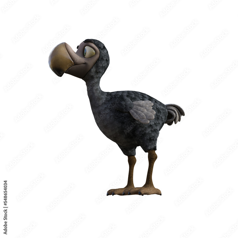Vulture baby cartoon character on transparent background. PNG file, 3d ...
