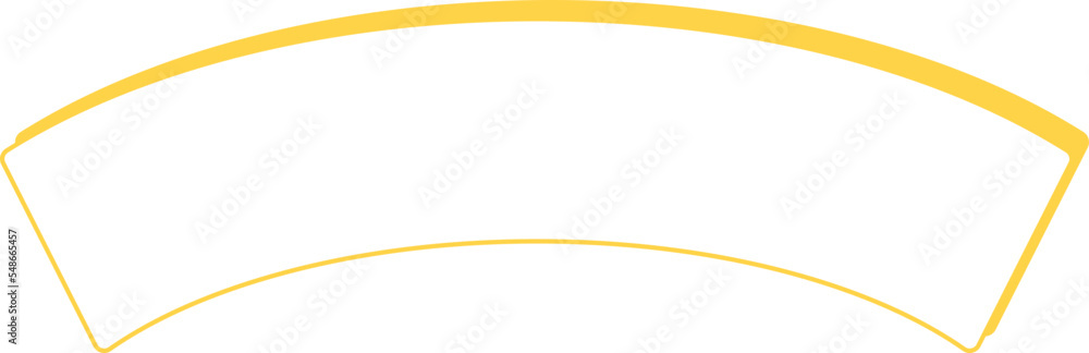 isolated Banner Shape badge Curve Stock Vector | Adobe Stock