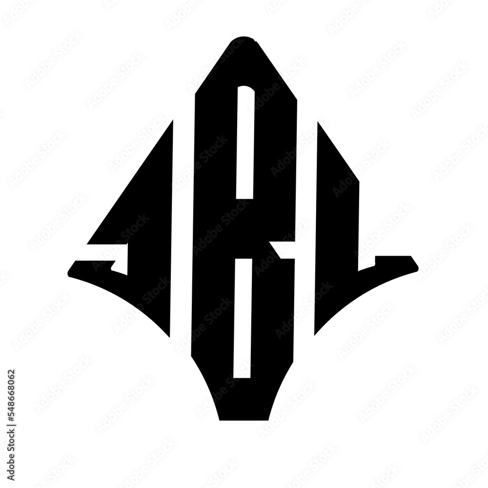 JBL logo. JBL logo letter logo design vector image. JBL letter logo ...