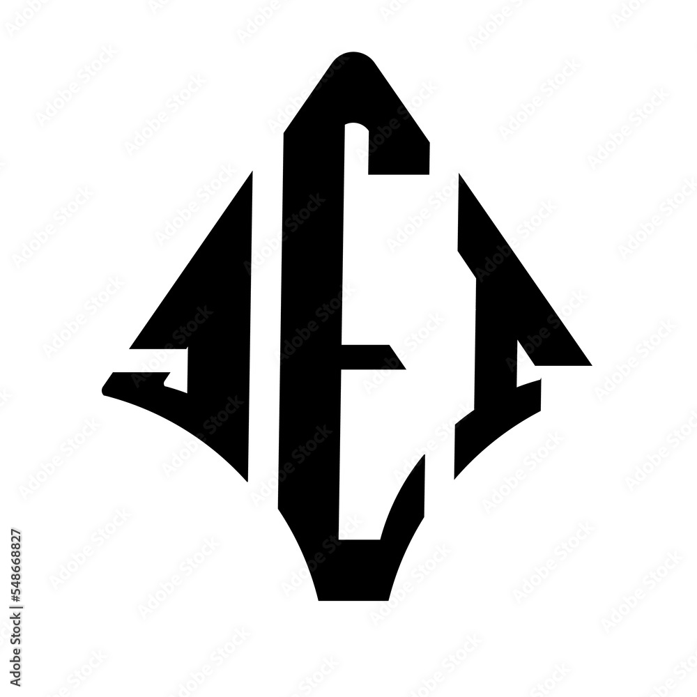 JEI VECTOR logo. JEI logo letter logo design vector image. JEI letter ...