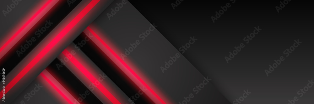 Abstract red and black banner. Background design for brochure, website ...