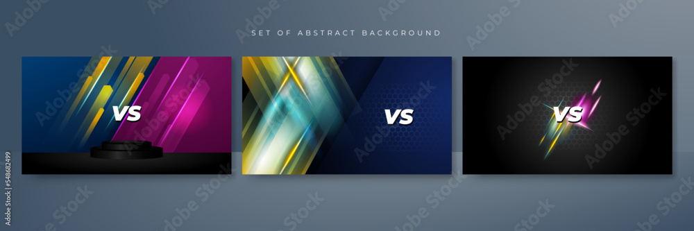 Fight versus vs background. Vector illustration for game, battle ...