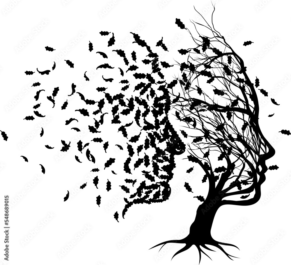 Optical Illusion Faces In Tree