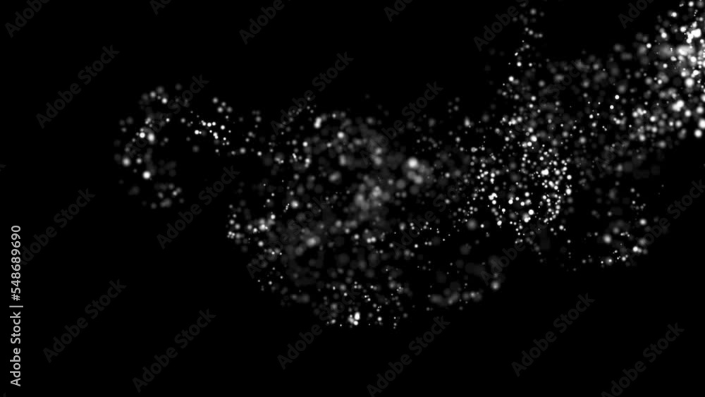Abstract Particles Background. Vivid Fluid Particles. Abstract motion ...