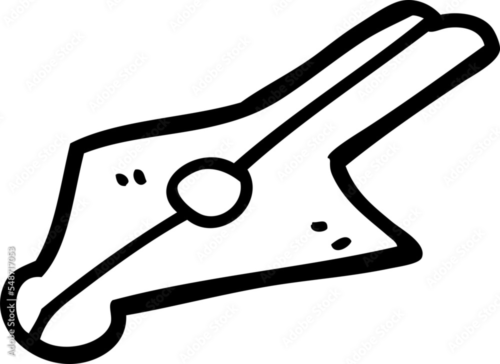 outline cartoon fountain pen Stock Vector | Adobe Stock