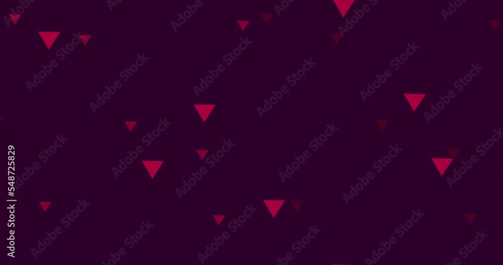 Red Background with Triangle Particle Animation. Graphic Backdrop Stock ...