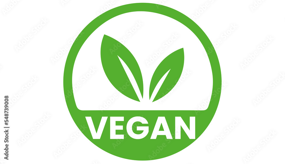 Vegan emblem, Vegan, great design on transparent background. Logo ...