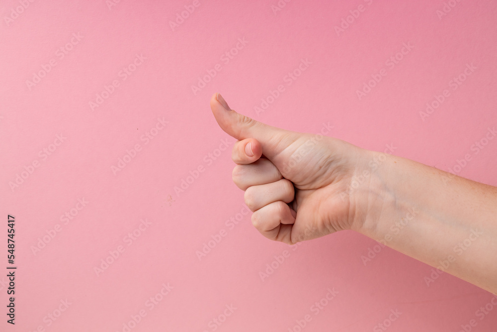 finger heart. Zoomers symbolize love. woman hand showing heart sign on ...