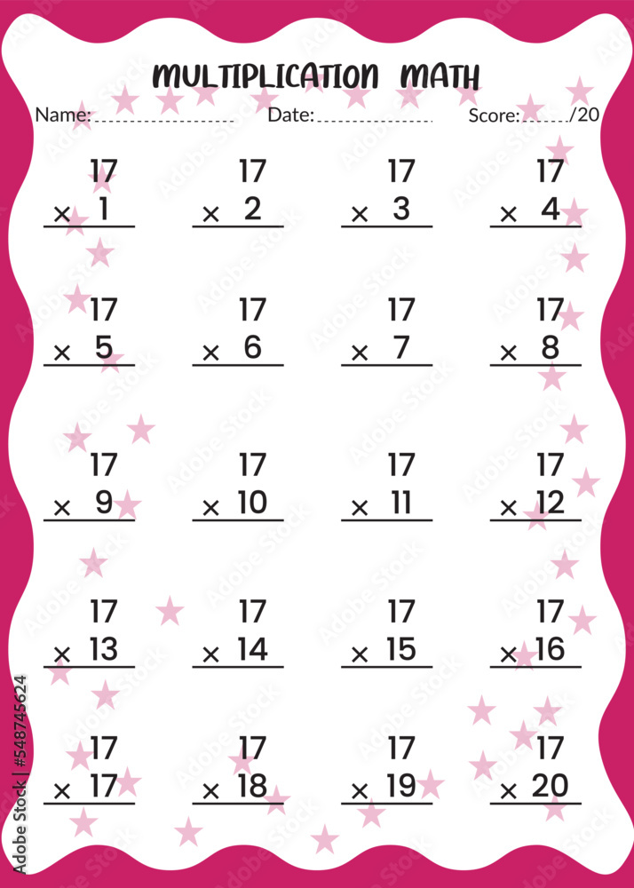 Multiplication Math for Kids. This is the perfect Kid's Multiplication ...