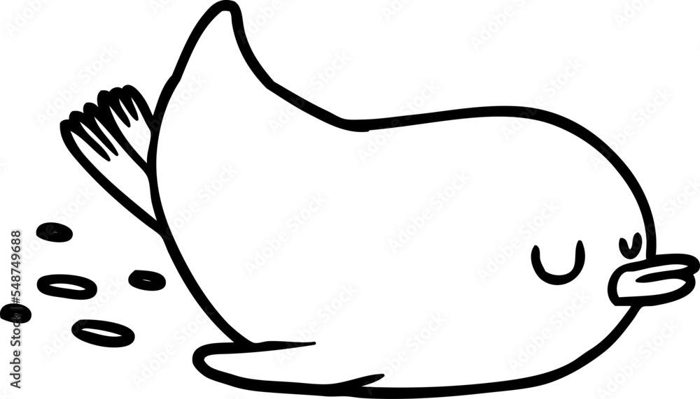 cartoon sliding penguin Stock Vector | Adobe Stock