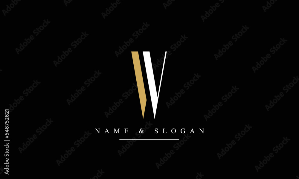 VI, IV, V, I abstract letters logo monogram Stock Vector | Adobe Stock