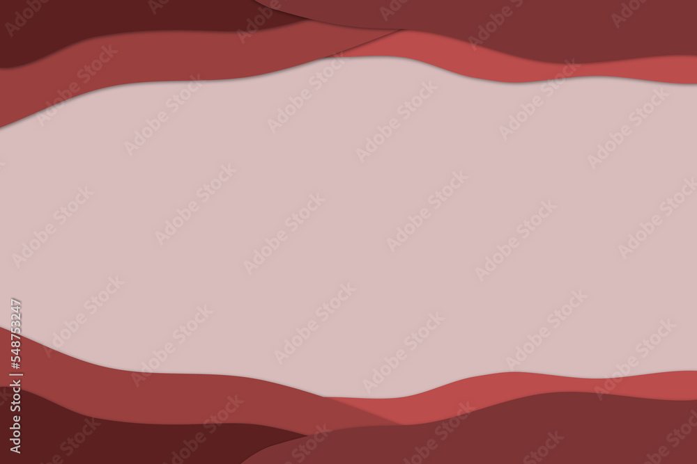 Abstract red wave background modern wallpaper paper cut texture curve ...