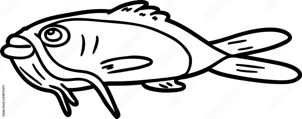 cartoon catfish Stock Vector | Adobe Stock