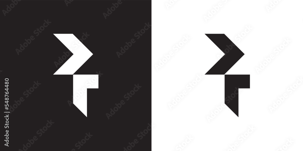 Minimal DT logo. Icon of a TD letter on a luxury background. Logo idea ...