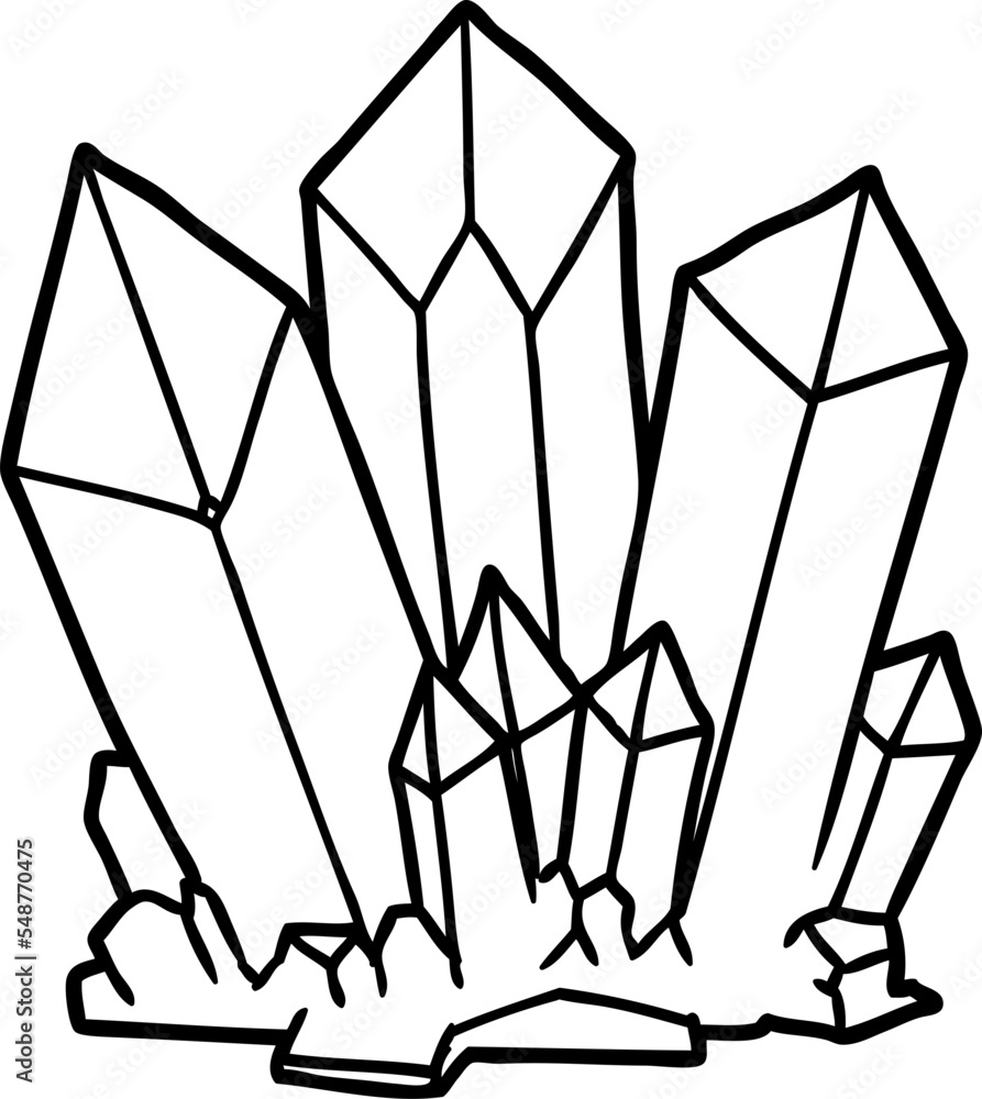 cartoon crystals Stock Vector | Adobe Stock