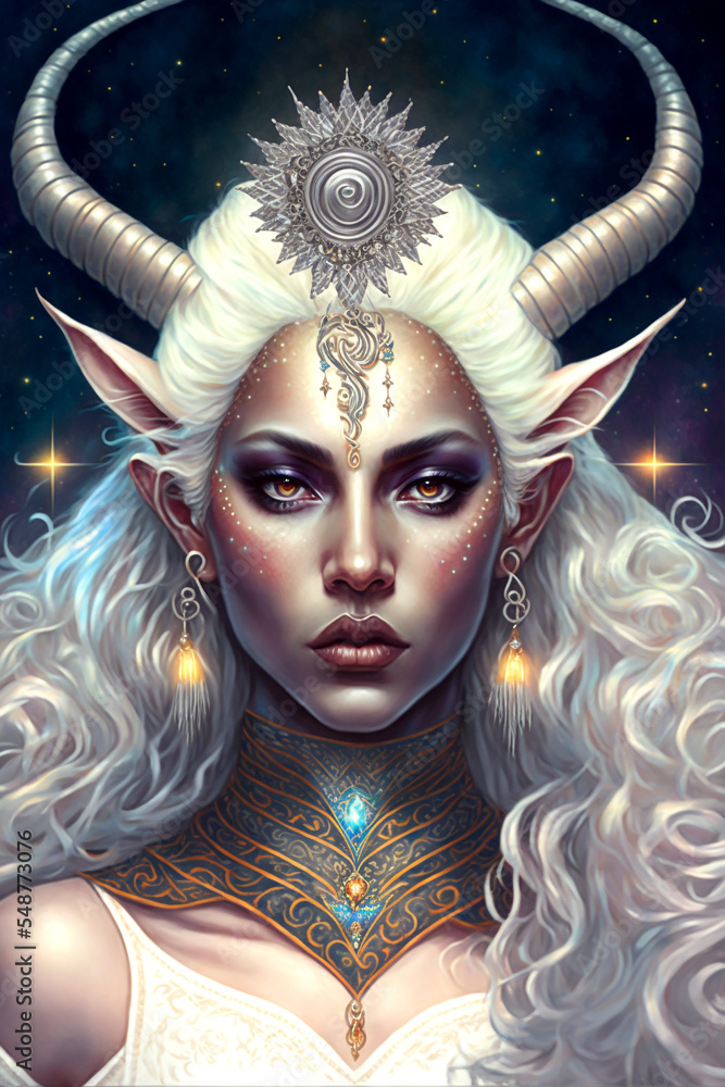 Zodiac Sign Character Illustration of Capricorn, Astrological sign ...