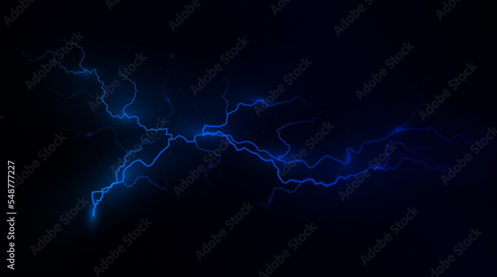 Light blue isolated vector lightning png. Magic light abstract lines ...