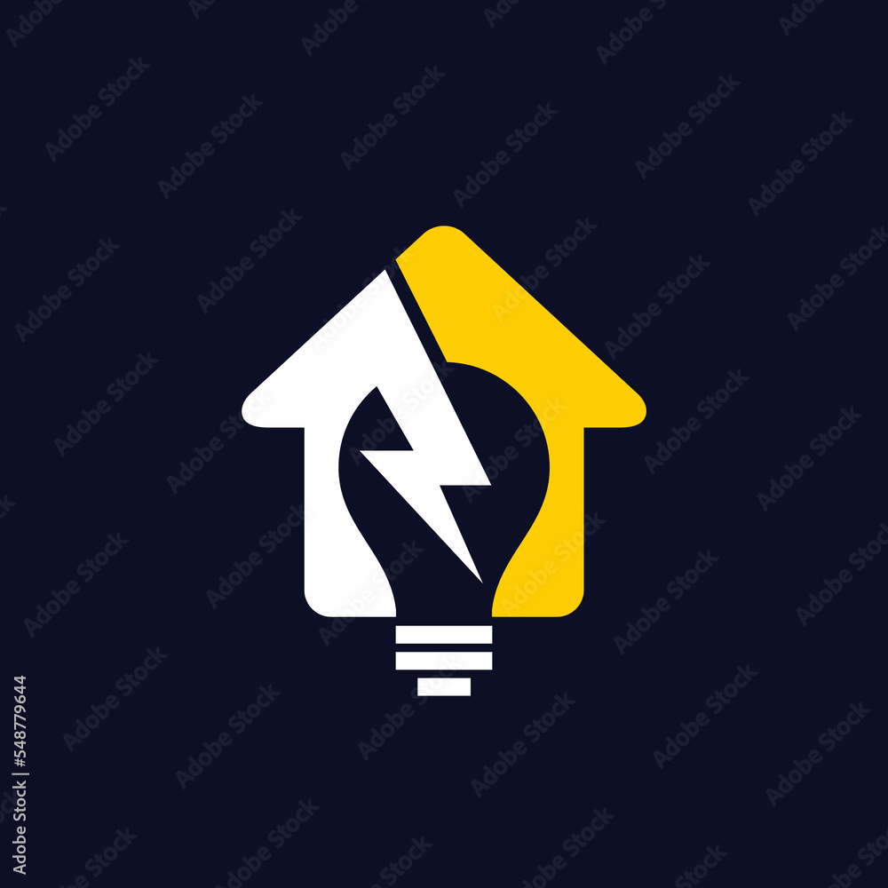 House electric logo, electrical logo Stock Vector | Adobe Stock