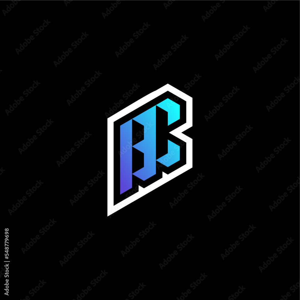 GC initial blue and white esport logo and monogram gaming ideas Stock ...