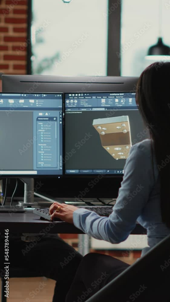 Vertical video: Team of diverse women brainstorming ideas to develop ...