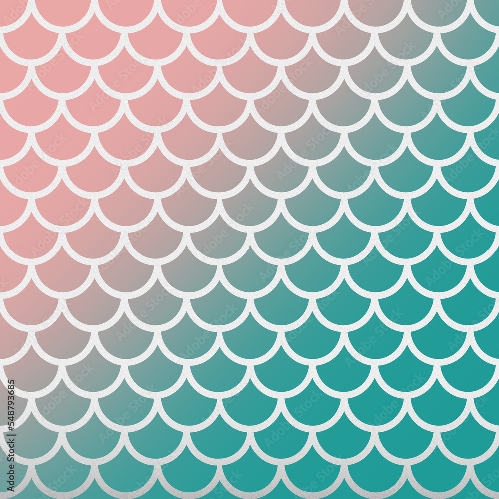 Mermaid Scales Gradient Background Stock Illustration | Adobe Stock