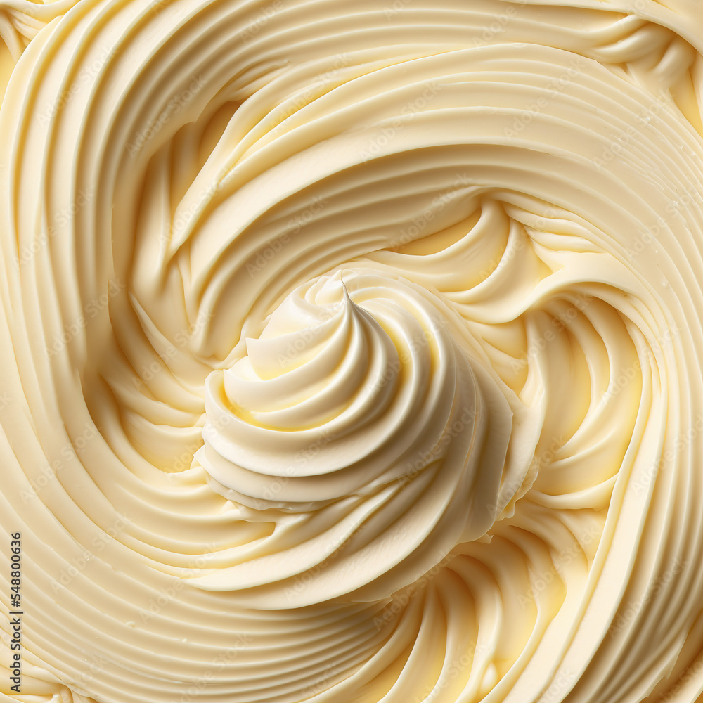Confectionery cream texture. AI render. Stock Illustration | Adobe Stock