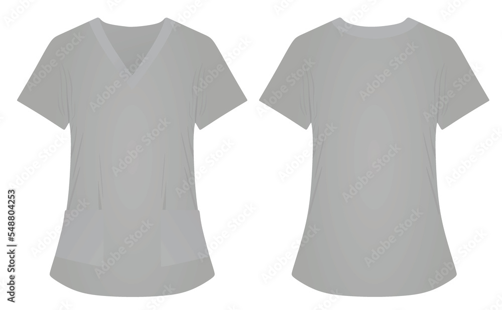 Medical uniform shirt. vector illustration Stock Vector | Adobe Stock