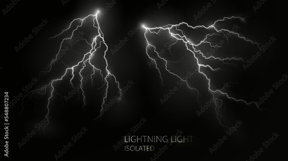 Light white isolated vector lightning png. Magic light abstract lines ...
