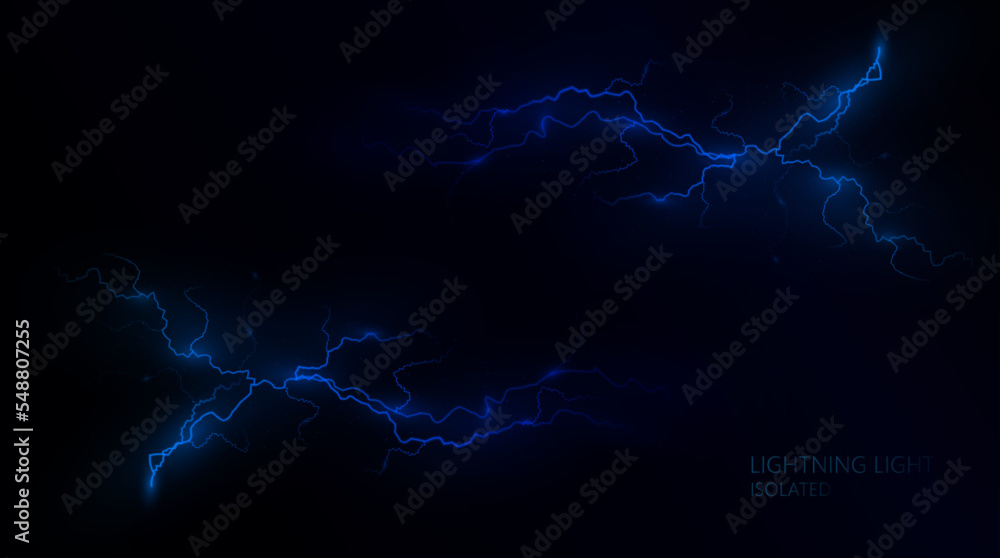 Light blue isolated vector lightning png. Magic light abstract lines ...