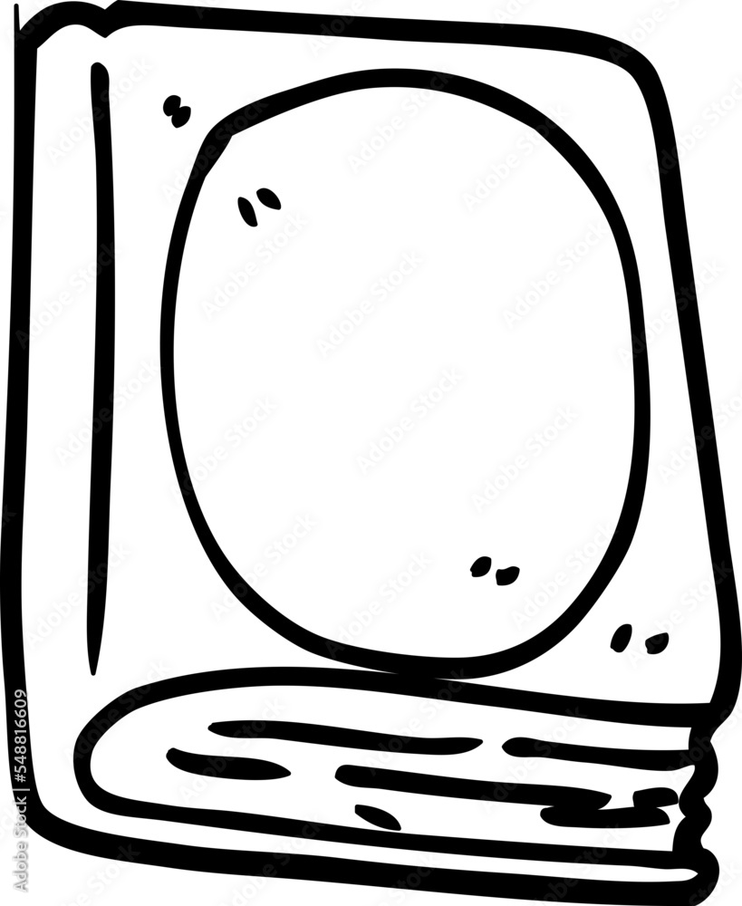 outline cartoon reading book Stock Vector | Adobe Stock