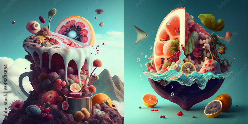 Abstract Food Art