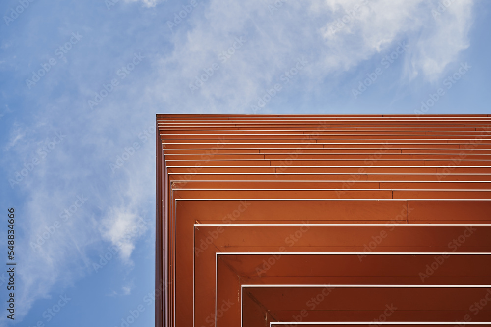 Modern and contemporary architecture with buildings of geometric ...