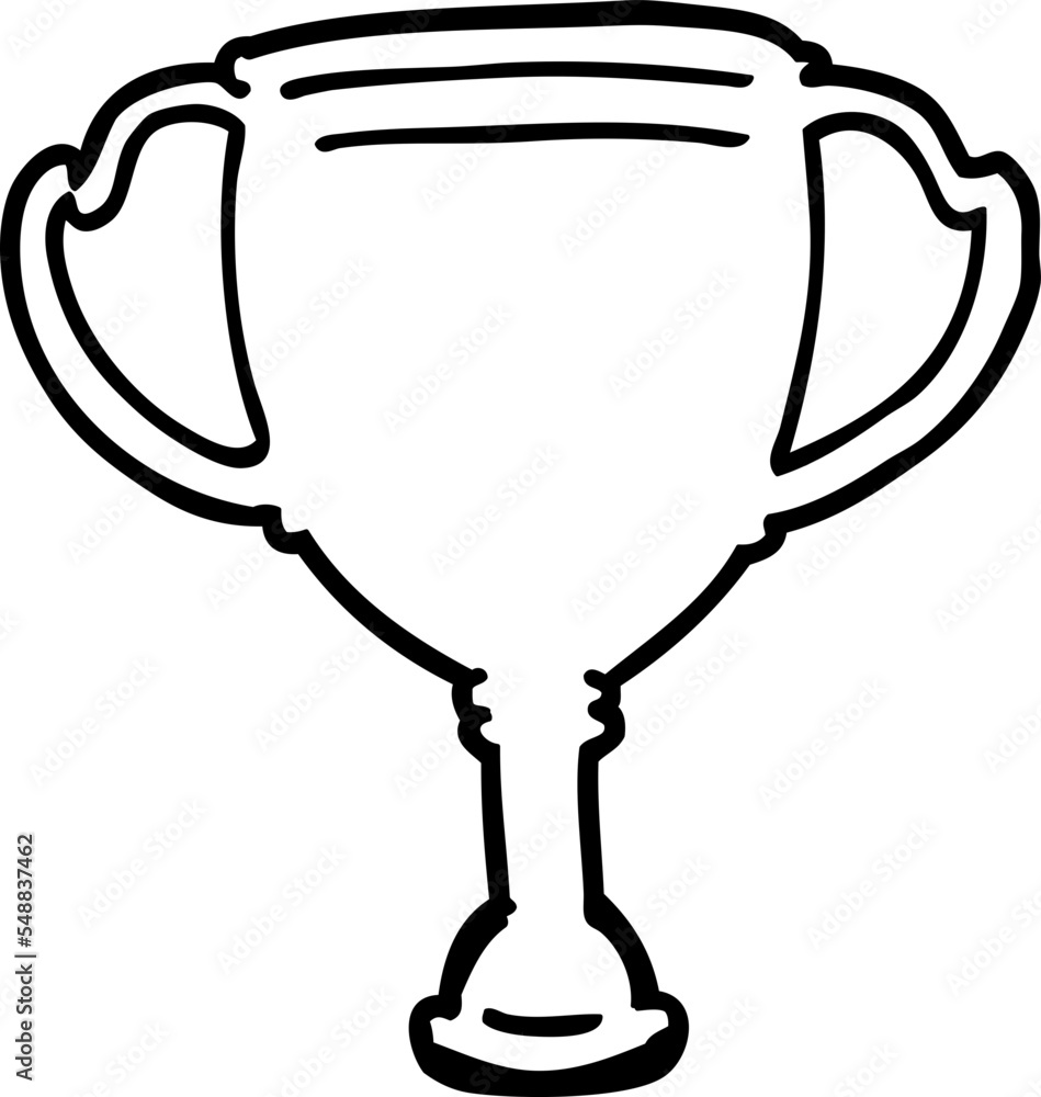 cartoon sports trophy Stock Vector | Adobe Stock