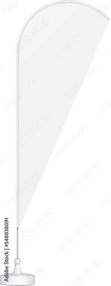 Mockup Outdoor Feather Blade Straight Flag, Shark Fin, Stander ...