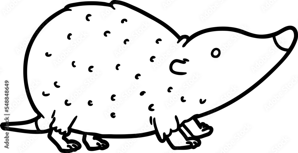 cartoon shrew Stock Vector | Adobe Stock