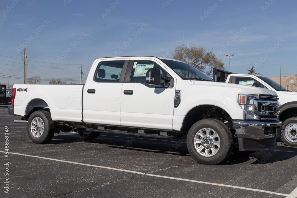 Ford F-250 display at a dealership. The Ford F250 is available in XL ...