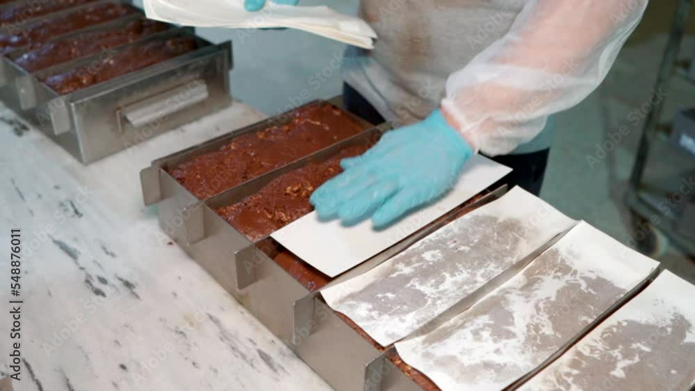 Making of Traditional Turkish halva at factory Stock Video | Adobe Stock