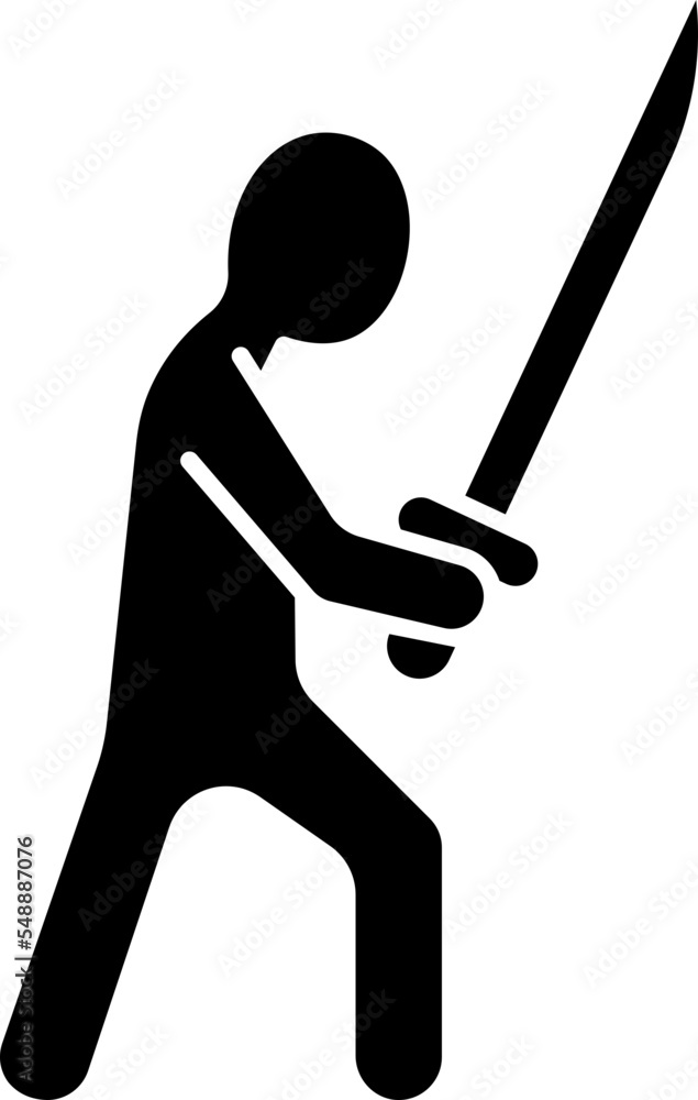 sword fight icon Stock Vector | Adobe Stock