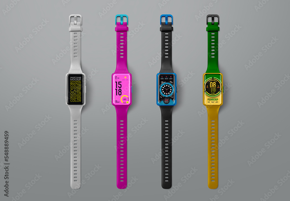 Smart Band Mockup Smartwatch 01 Stock Template | Adobe Stock