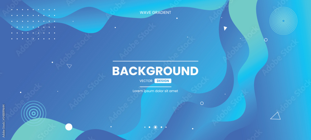 Blue paper cut sea beach water abstract background. Banner with dotted ...