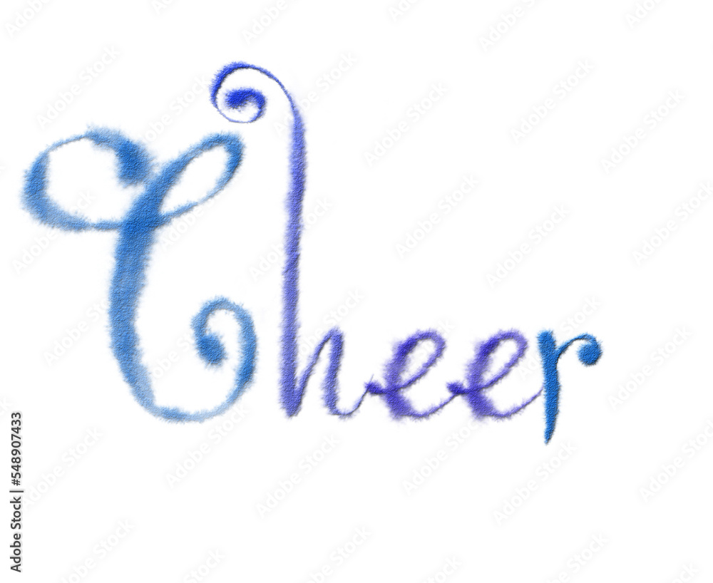 PNG file "Cheer" Sign Written in Snow Texture on White Background ...