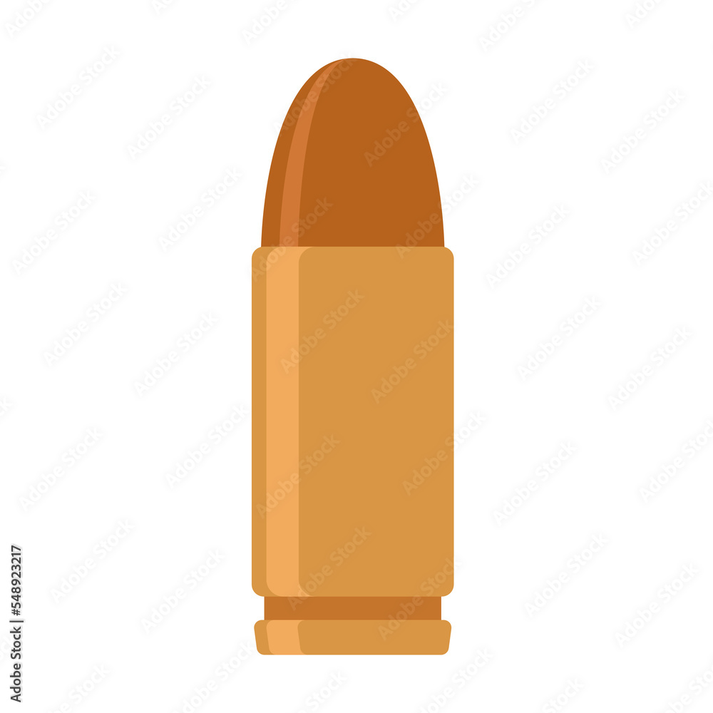 9mm bullet flat logo icon vector illustration modern design isolated on ...